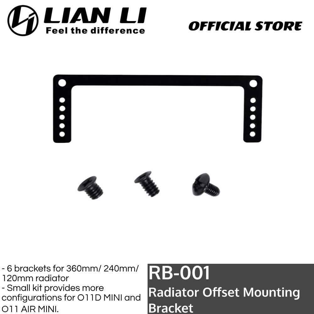 Lian Li RB-001 Radiator Offset Mounting Bracket Configurations for O11D ...