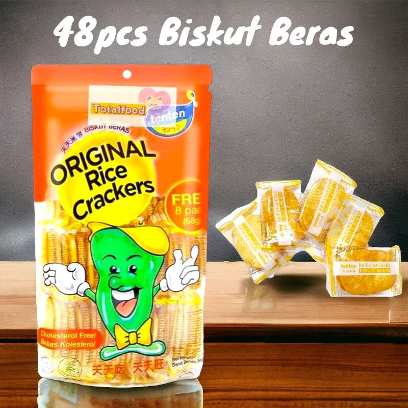 Ten Ten Rice Cracker Biskut Beras 天天米果 Original 米饼 48pcs | Lazada