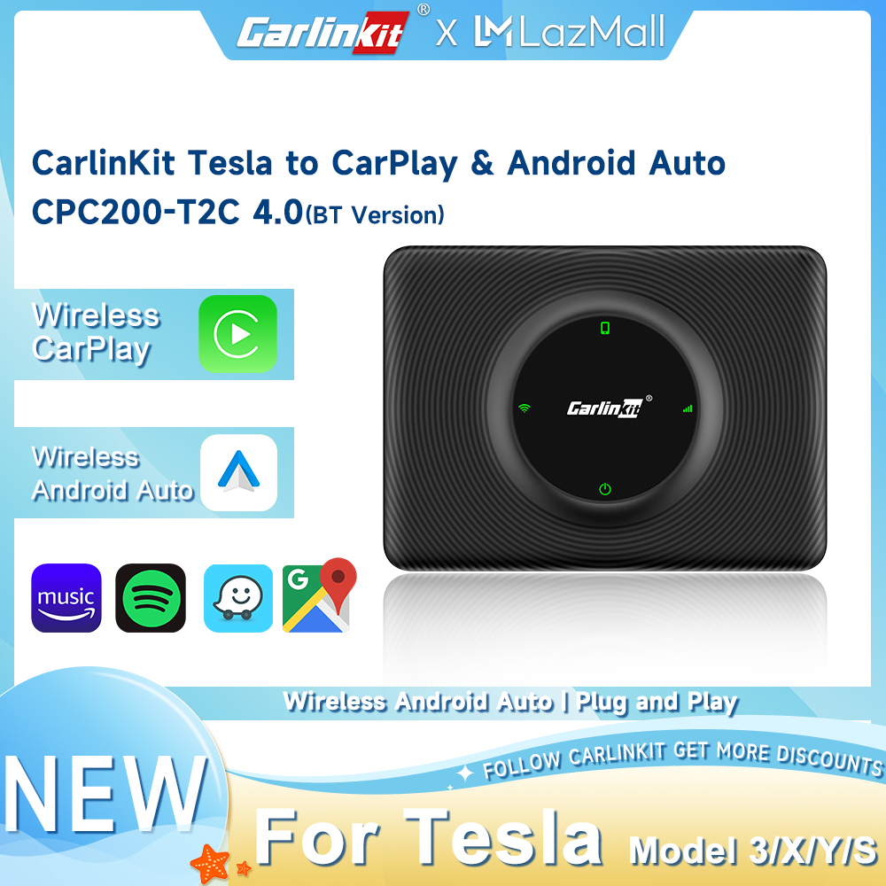CarlinKit Tesla Wireless CarPlay Adapter for Tesla Model S Model Y ...