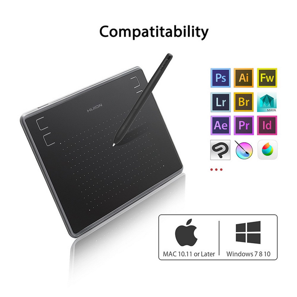 BIAZE HUION H430P Digital Graphics Tablets OSU! Drawing Tablet with ...