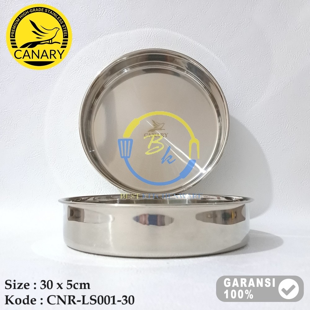 CANARY Loyang Round 30cm Stainless Steel Loyang Kue Bulat Stainless ...