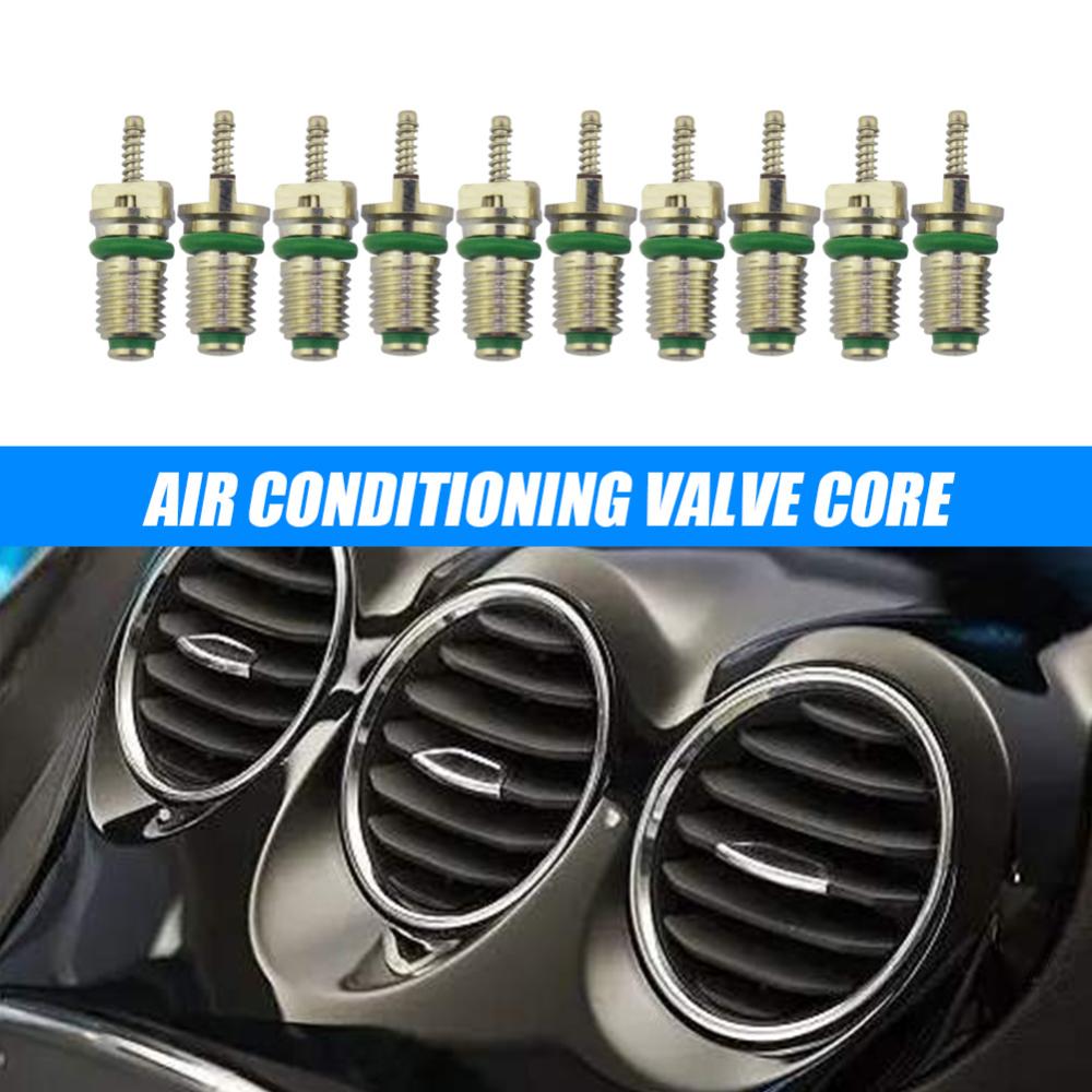 10pcs R134a Car A/C Valve Cores Auto Air Conditioning Valve Cores Green ...
