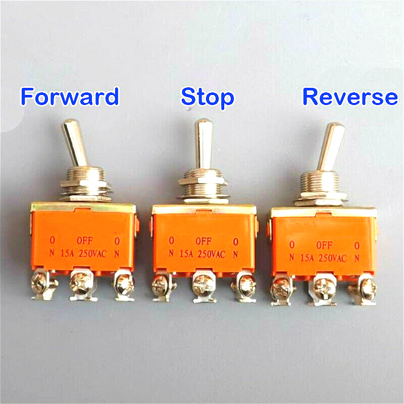 6pin Toggle Dpdt On-Off-On Switch 15 Amp 250v Power Rocker 3 Position ...