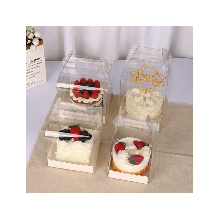 10pcs ACETATE CAKE BOX WITH HANDLE (included white tray) | Lazada PH