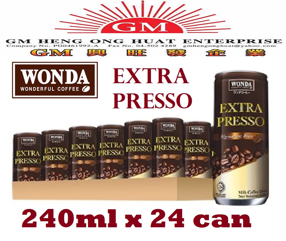 Wonda Premium Coffee 240ml x 24 can (Original / Premium Latter / Kopi ...
