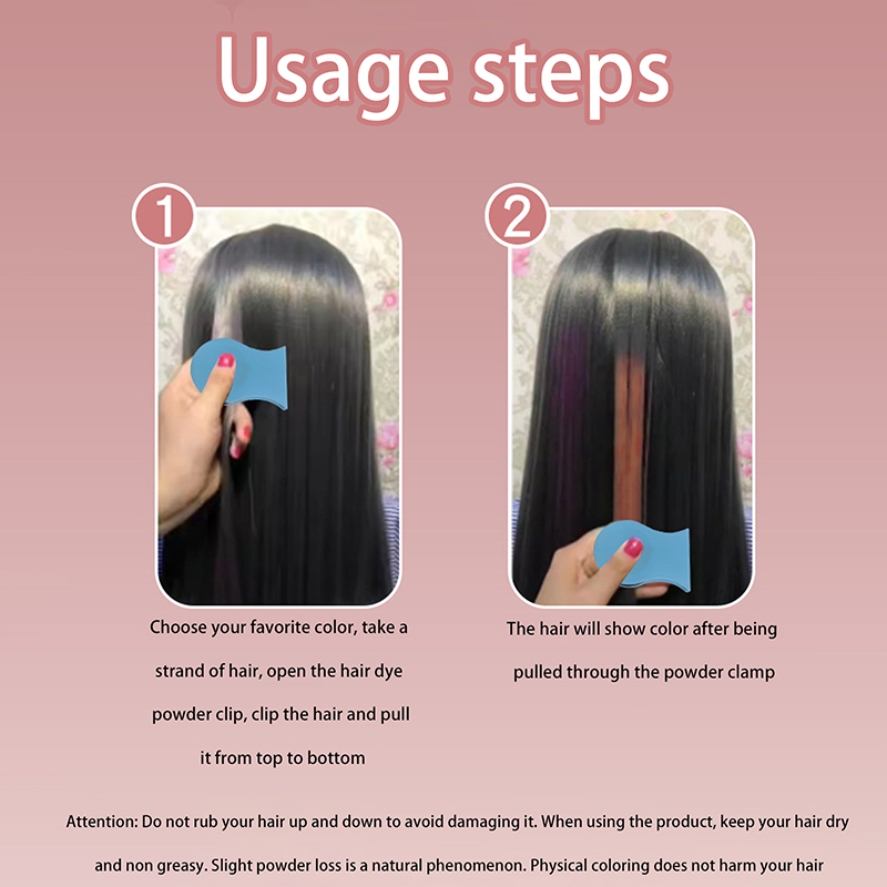 Temporary Hair Chalk Washable Hair Color Makeup Disposable Single ...