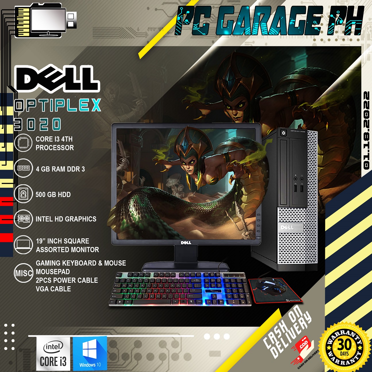 DELL OPTIPLEX 3020|CORE i3 4TH GEN PROCESSOR|4GB RAM DDR3|500 GB HDD ...