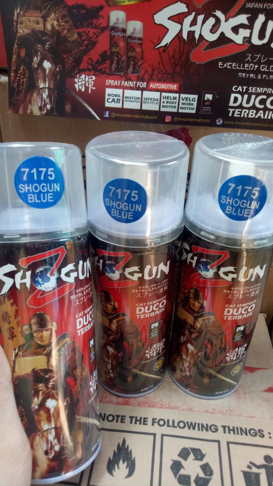 A.cat semprot duco shogunz 400cc pilok pilox shogun z black 739 hitam ...