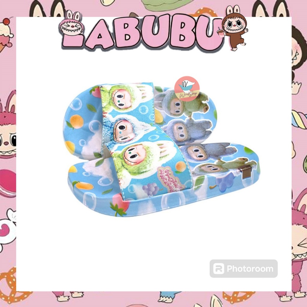 รองเท้าแตะเด็ก รองเท้าเด็ก ลาบูบู้ LABUBU พื้นนิ่ม (SK101) - J-rin - ThaiPick