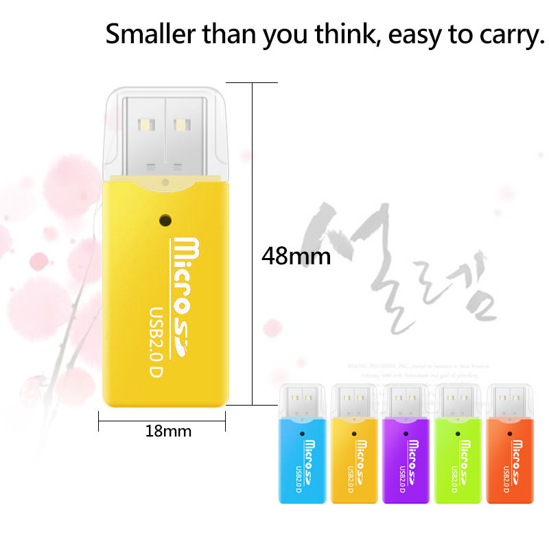 Card Reader USB 2.0 High Speed Micro SD TF T-Flash Memory การ์ดรีดเดอร์ ...