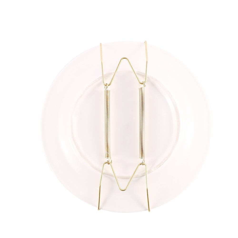 Metal Hanging Dish Wall Display Fixed Art Plate Dish Hanger Dish Spring ...