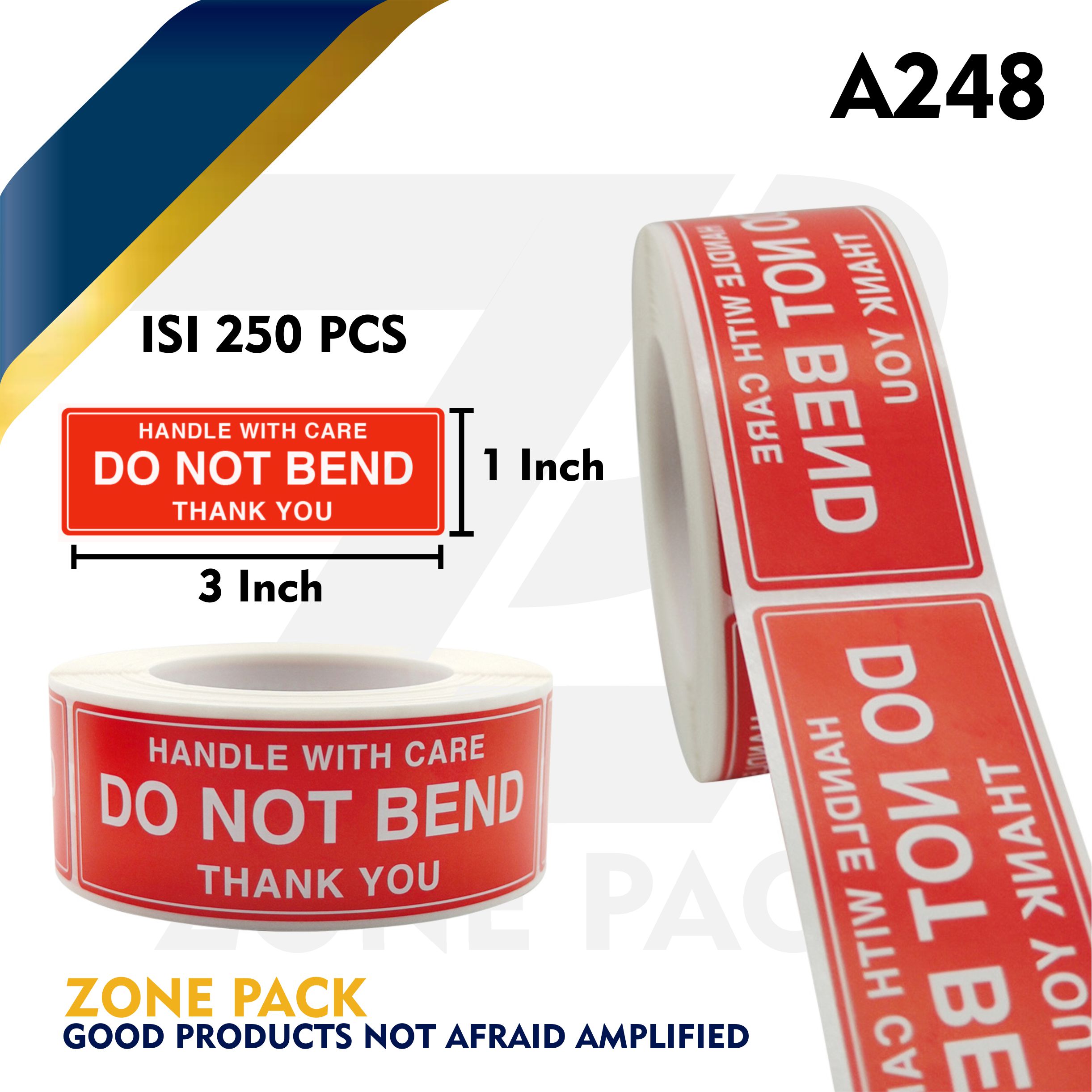 1 roll (500 pcs) Beberapa Varian Ukuran Dan Isi Stiker Label Tulisan ...