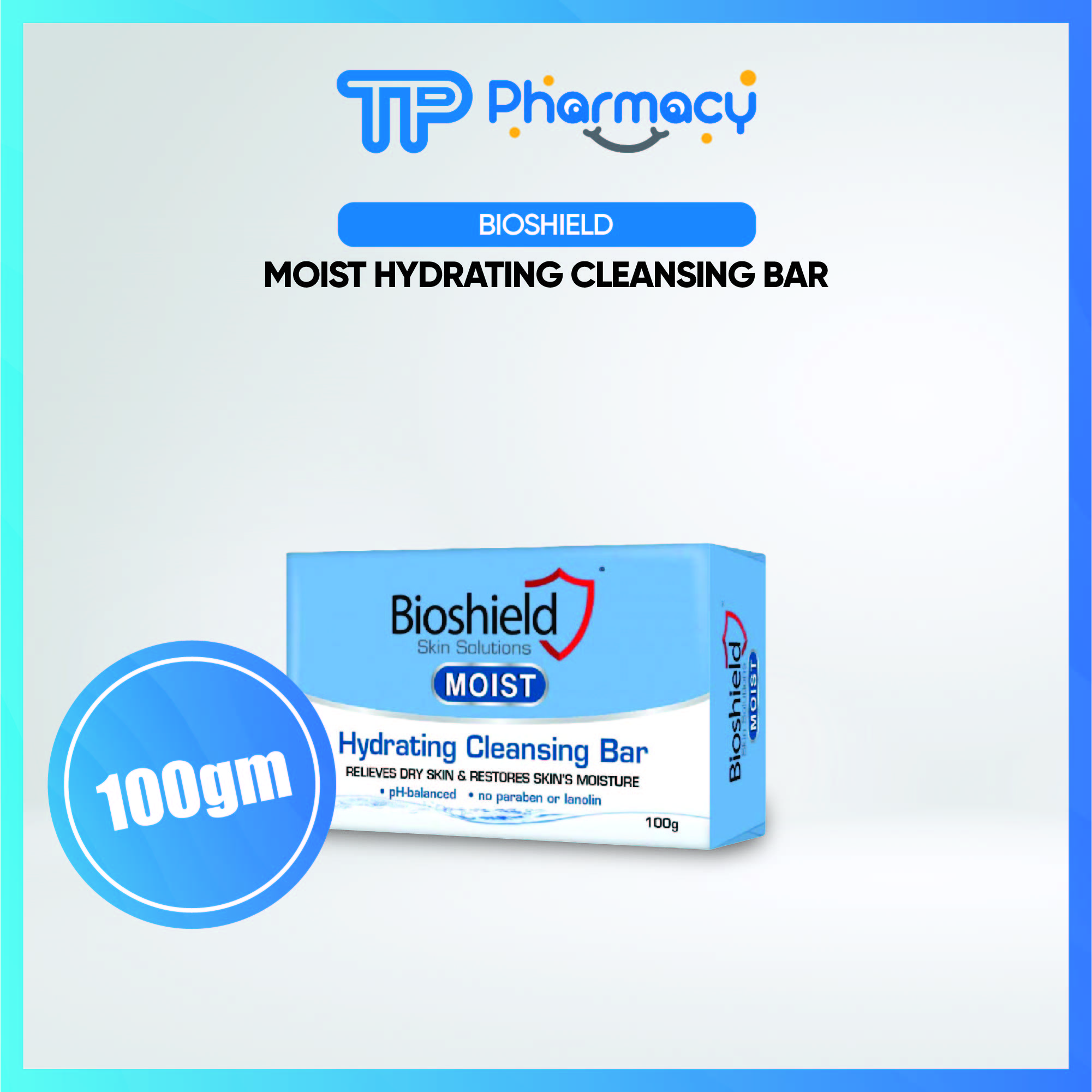 Bioshield Moist Hydrating Cleansing Soap Bar (100gm) | Lazada