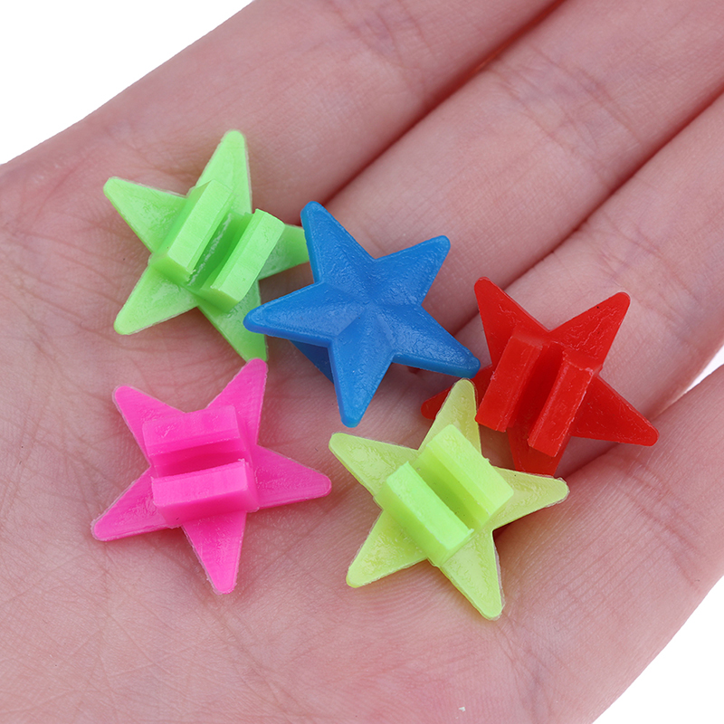 36 Pcs Bicycle Bike Wheel Spoke Plastic Star Children Clip Colored ...