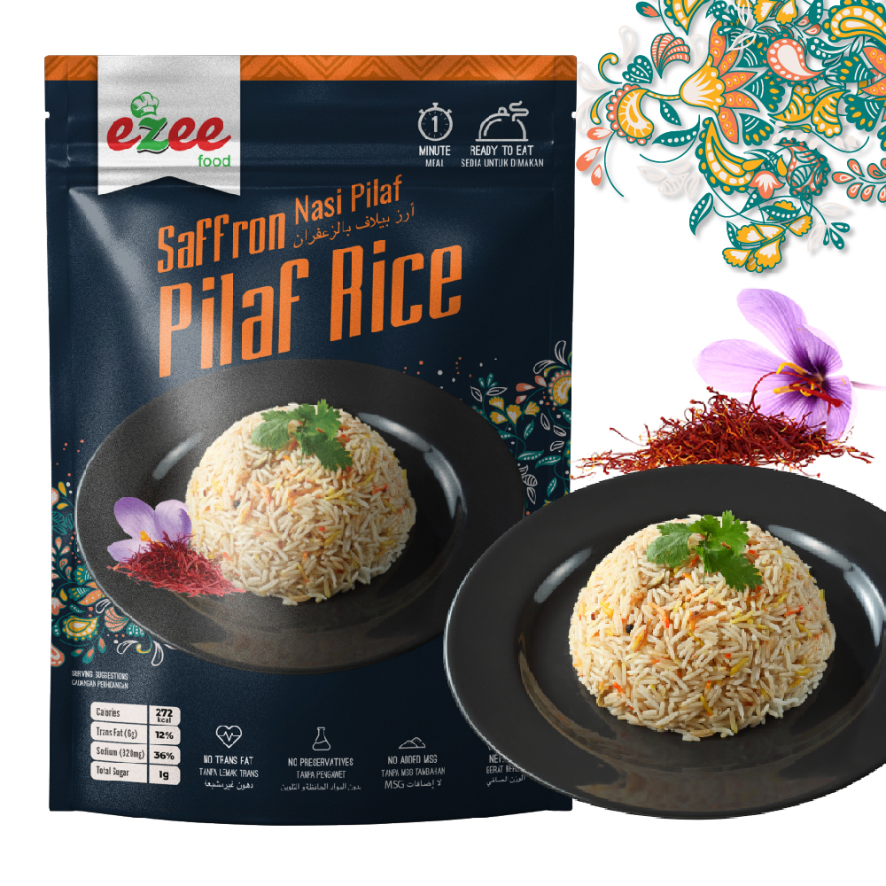 EZEEFOOD NASI PILAF SAFFRON / SAFFRON PILAF RICE 200G (LOW GI & GLUTEN ...