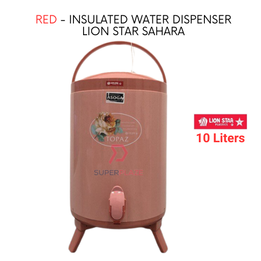 Red 10 Liters Lion Star Sahara Drink Jar Beverage Dispenser Hot Cold ...