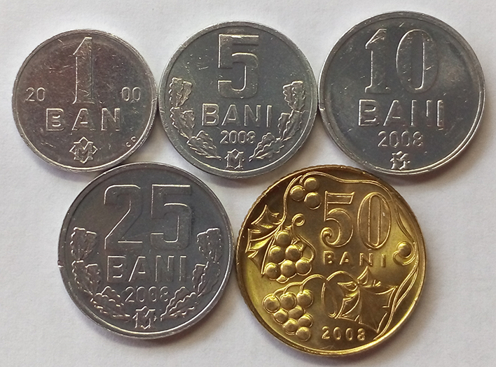 【I finally found it】Moldova 1 Set 5 Pieces Coins Old Original Coin ...