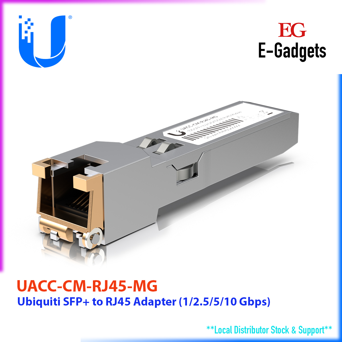 UACC-CM-RJ45-MG Ubiquiti Networks RJ45 10G SFP+ Copper Module | Lazada ...