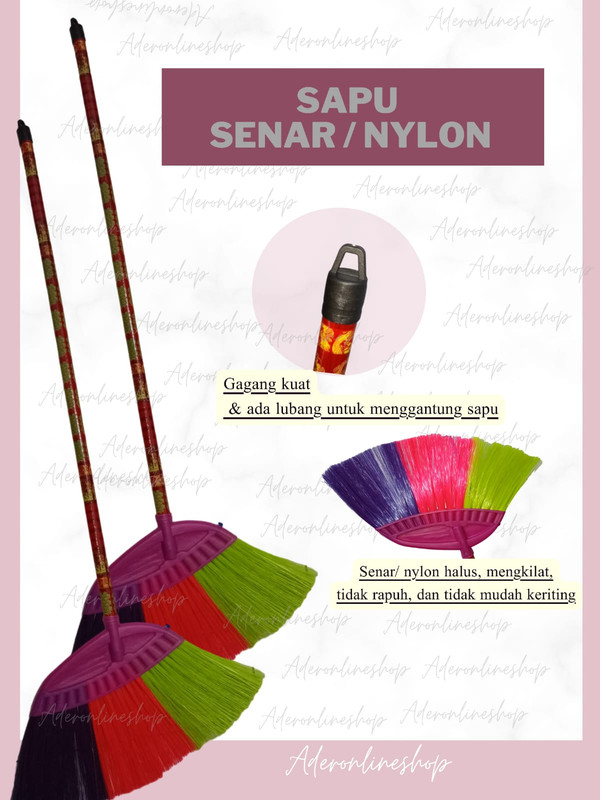 SAPU SENAR | SAPU LANTAI | SAPU PEMBERSIH RUANGAN DARI NYLON TAHAN AIR ...