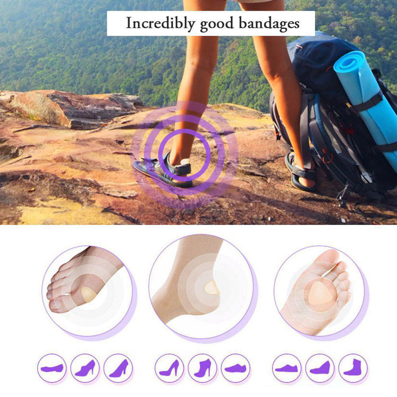 Foot Care Adhesive Hydrocolloid Blister Bandage Pain Relief Plaster ...