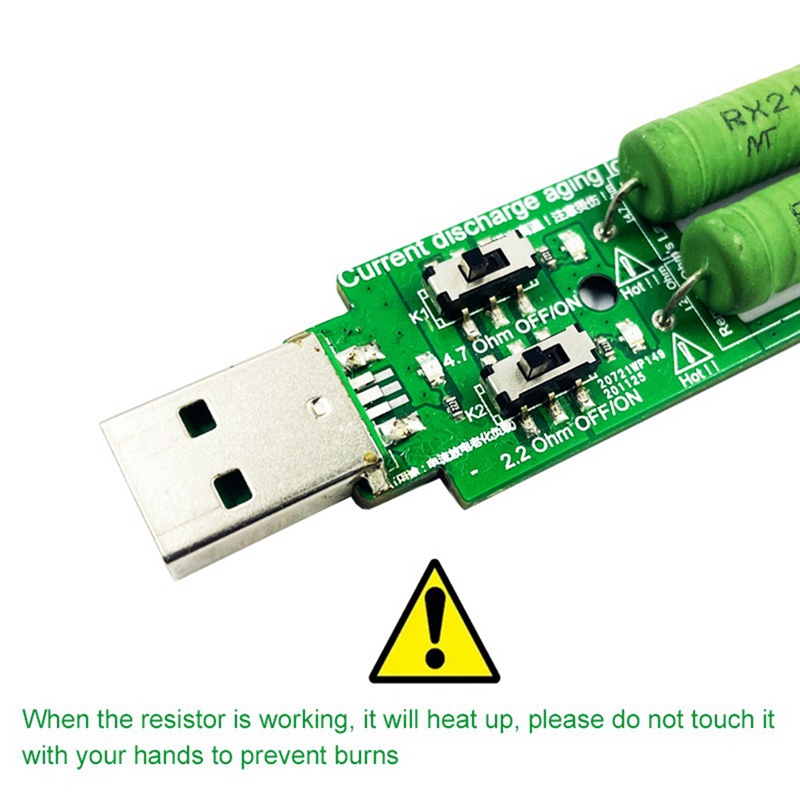 1 Piece Usb Resistor Dc Electronic Load With Switch Adjustable 5v1a/2a ...