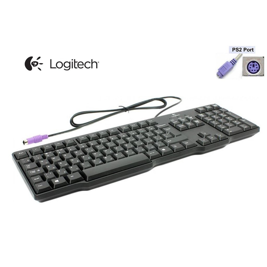Mastersat คีบอร์ด + เมาส์ Logitech Classic Mk100 Mouse & Keyboard แป้น ...