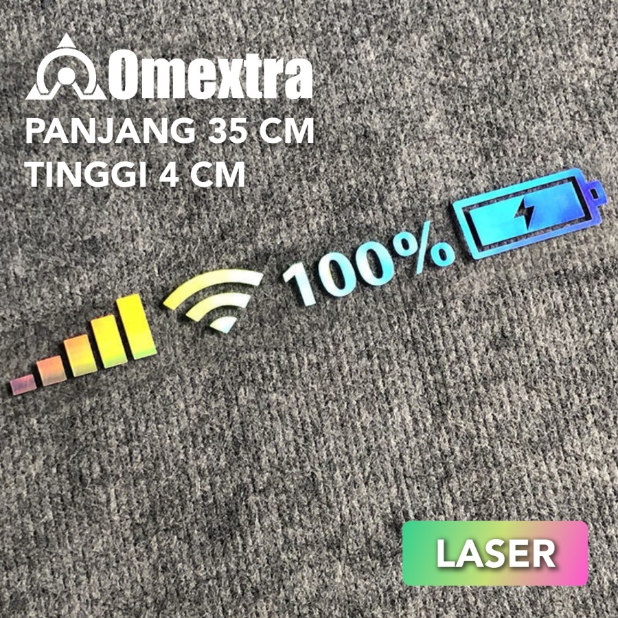 Wifi Signal Logo Sticker Omextra Stiker Mobil Motor Logo Signal Hp ...