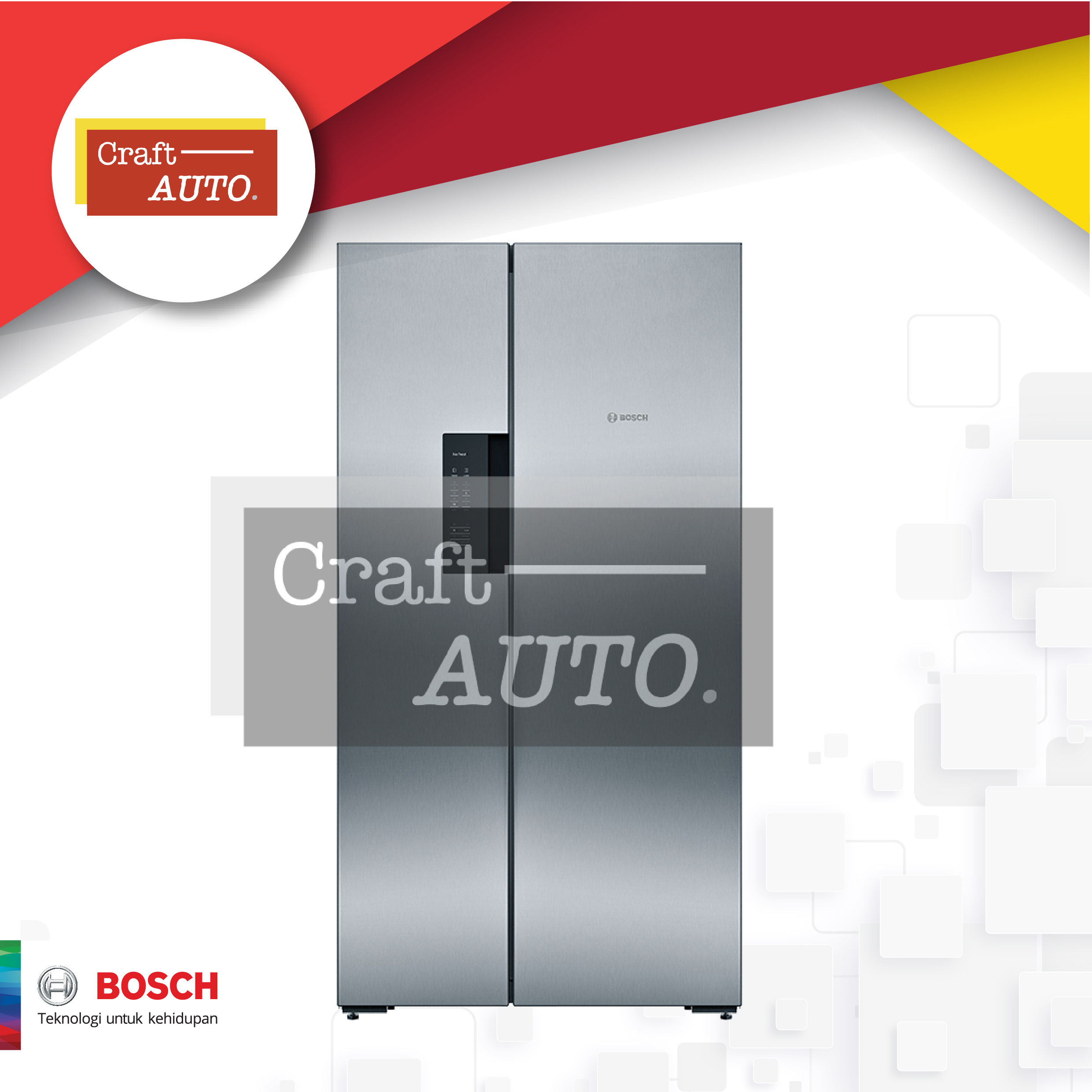 Bosch Kulkas Side by Side Freestanding KAN92VI35 Serie 4 | Lazada Indonesia