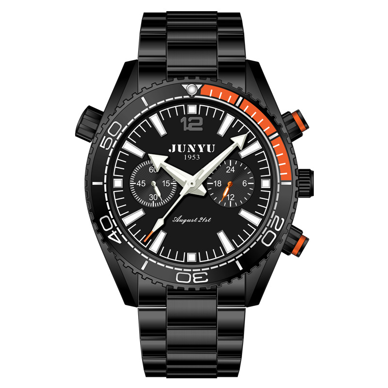 Junyu fully automatic movement watch men's waterproof watch ...