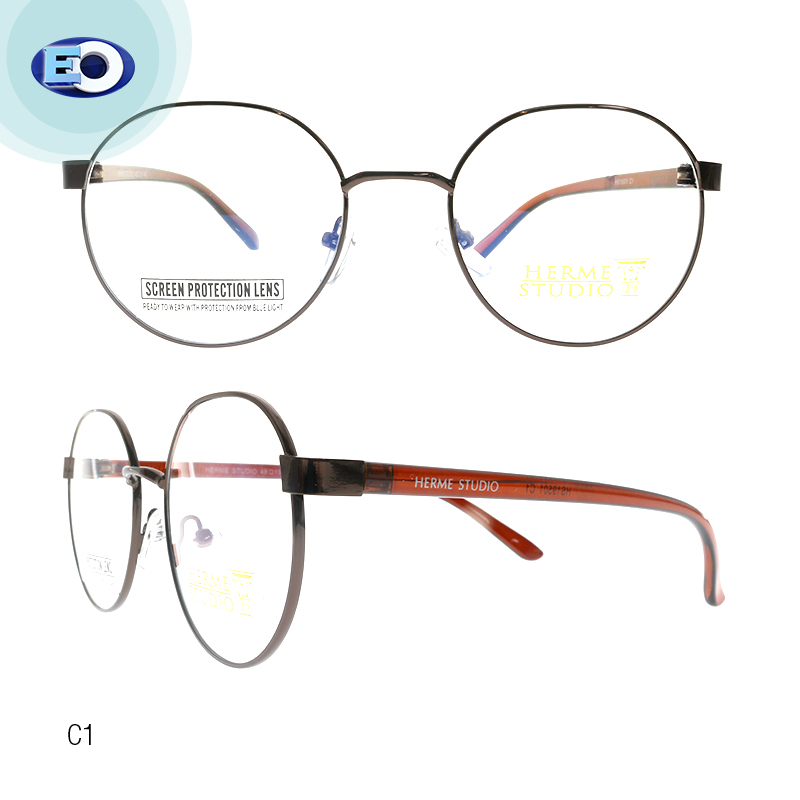 EO Herme Studio HS19501 Non-graded Anti-Radiation Eyeglasses for Men ...