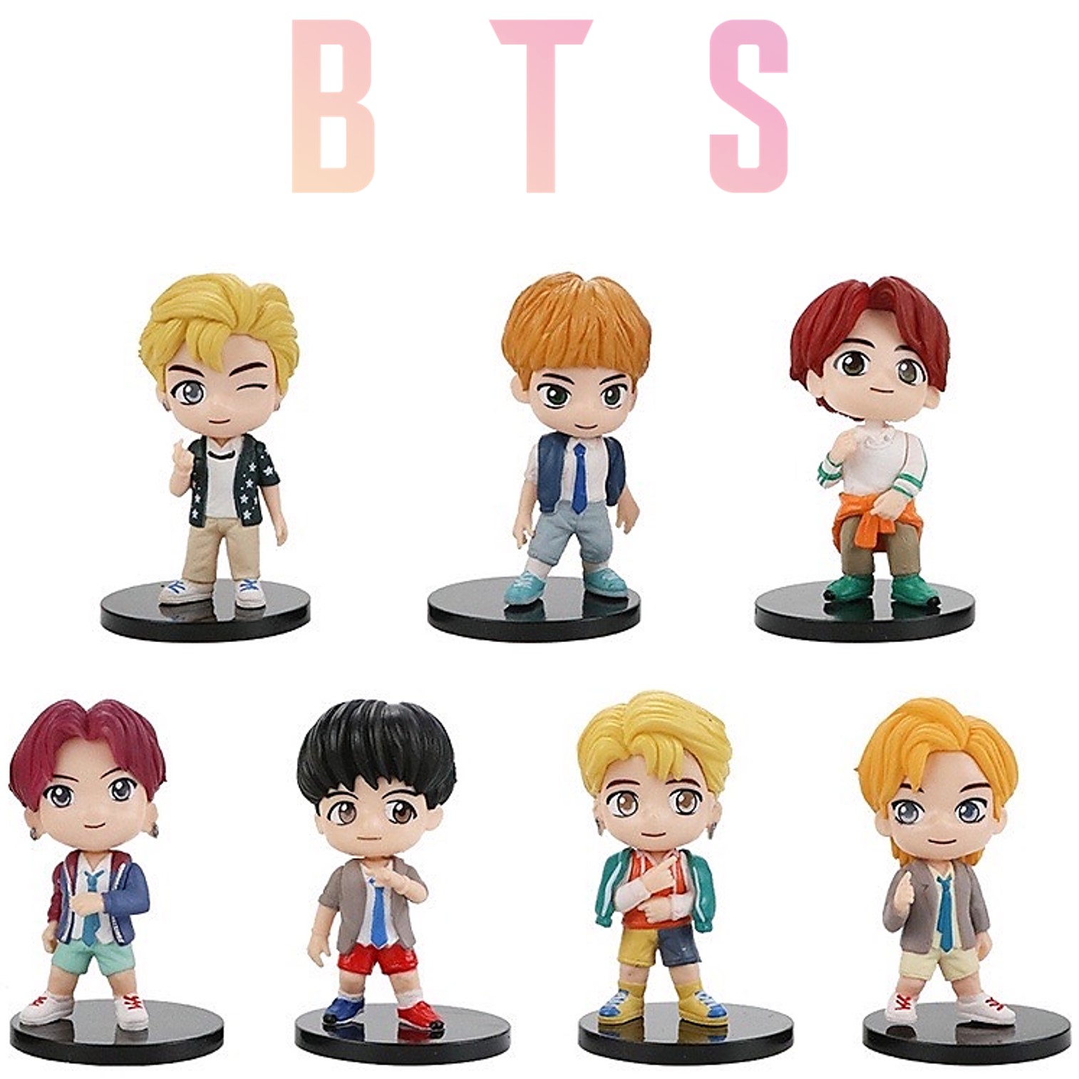 Figure Model BTS Relax Time Special Edition B ฟิกเกอร์โมเดลวงบีทีเอสสุดน่ารักรุ่นพิเศษครบเซ็ต 7 ...