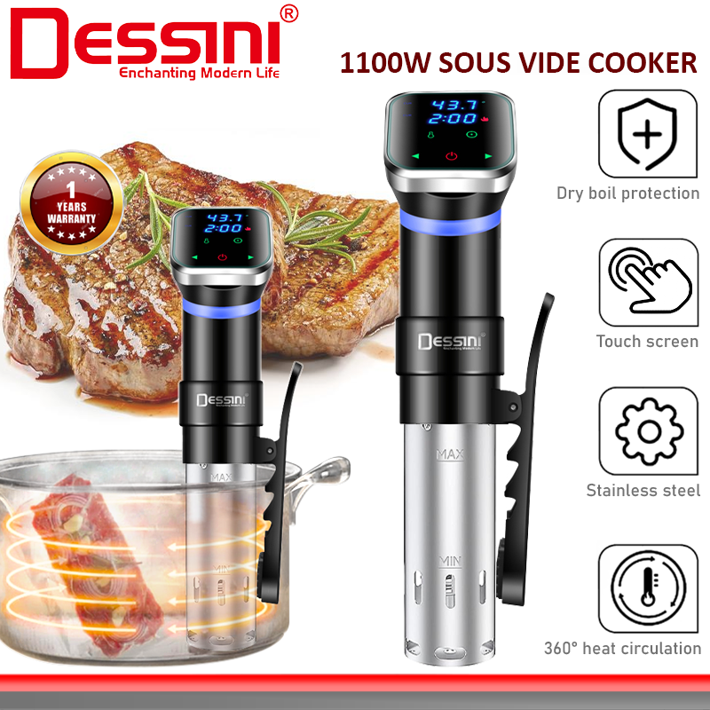 DESSINI ITALY Sous Vide Slow Cooker Machine Precision Digital Thermal ...