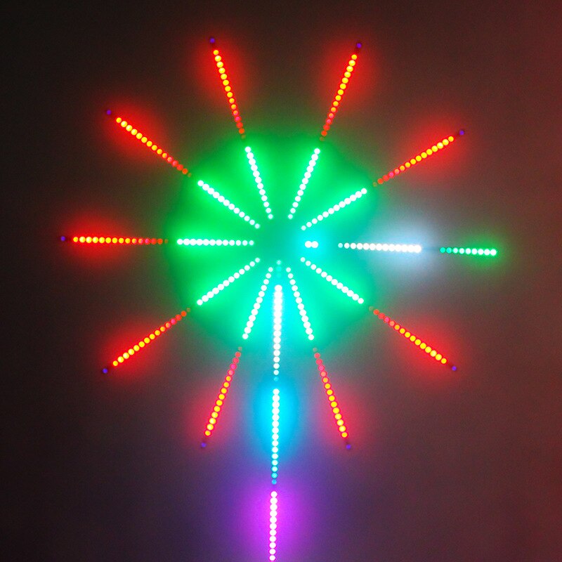Fireworks LED Strip Light RGB Festoon Fairy Light Music Control Meteor ...
