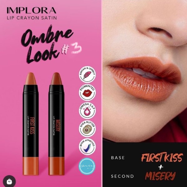 IMPLORA PAKET OMBRE LIPS SPECIAL EDITION | Lazada Indonesia