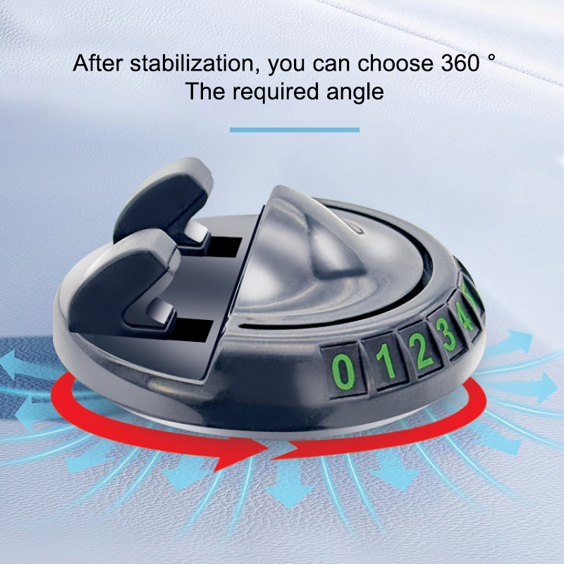 Dashboard Car Phone Holder Temporary Parking Number Plate Phone Bracket ...