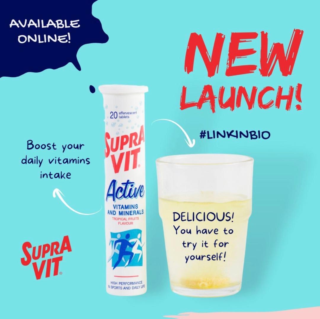 Supravit Active Effervescent Tablets 20s - Tropical Fruits | Lazada ...