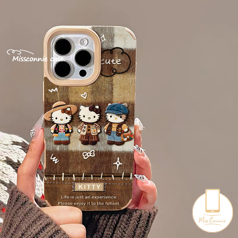 Trendy Cartoon Hello Kitty Small Bear Plush Bracelet Luxury Leather ...