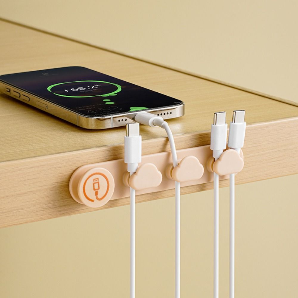 Simple Cord Management Wire Cable Holder Self-Adhesive No Punching ...