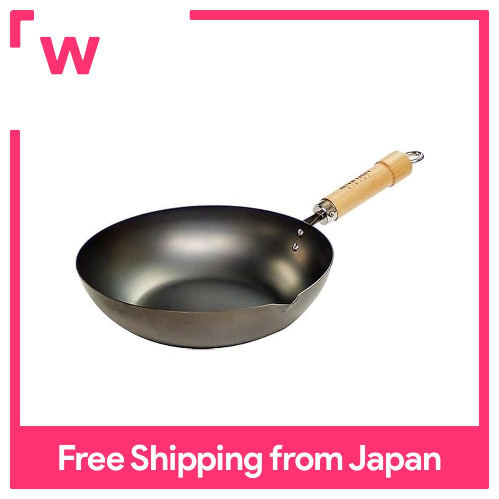 River light iron Stir-fry pan pole Japan 26cm IH compatible made in ...