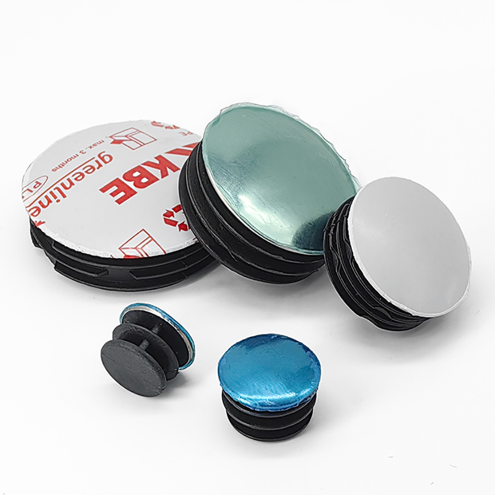 2-20pcs 16-60mm Steel Inner Plug Table Chair Leg Cover Bumper Black ...