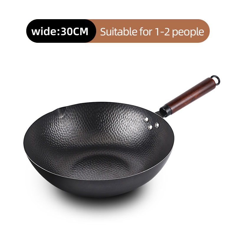 High Quality chinese fudong wok pan Carbon steel commercial wok chef wok pan non stick cooked ...