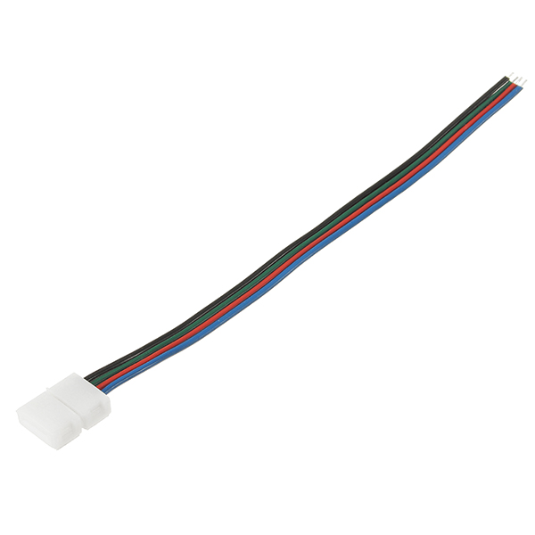 8mm 4Pin Single Tools DIY Connector With Wire For 2835 3528 RGB Light ...