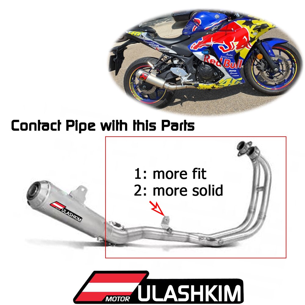 For yamaha yzf r3 r25 YZF-R3 mt03 MT-03 2014 to 2021 motorcycle exhaust ...