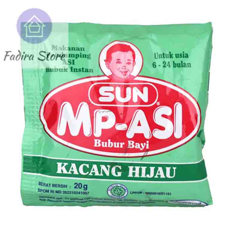 Bubur Bayi Sun MpAsi Kacang Hijau Sachet Renceng 20gx12pc | Lazada ...