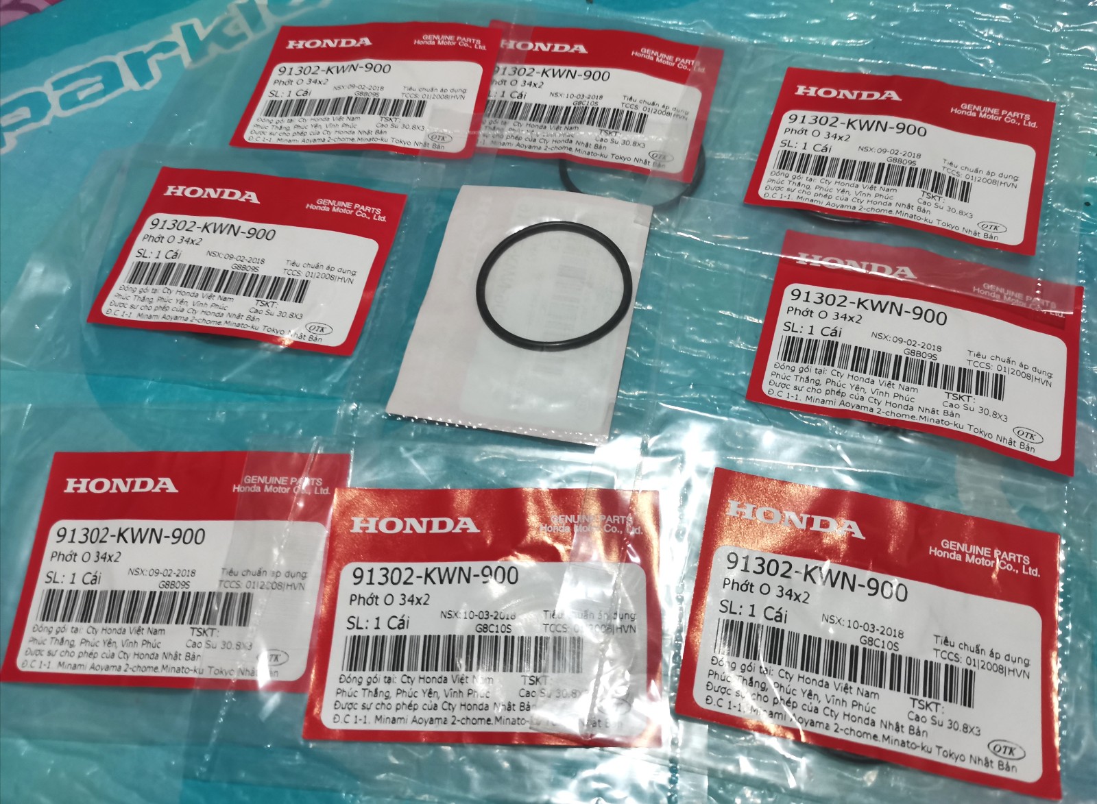 Genuine Honda O-ring Water Pump - Honda Click 125cc/150cc V1V2, ADV150 ...