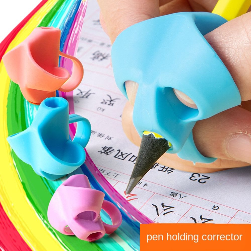 Three-Finger Pen Holder Calligraphy Silicone Pencil Grips Posture ...