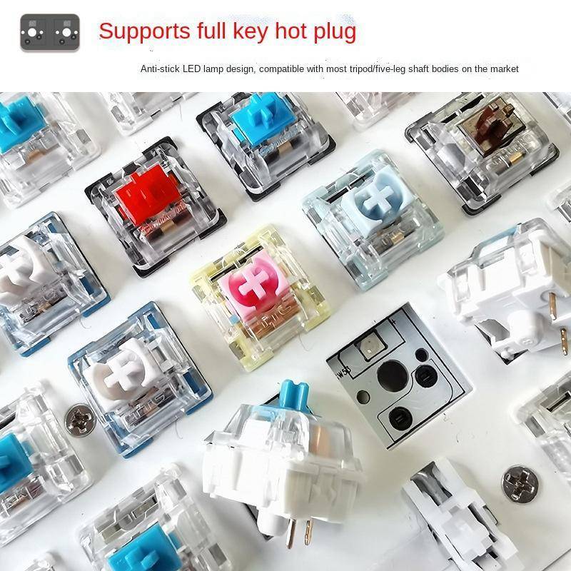 【Ready Stock】MK68 Mechanical Keyboard Kit RGB Light Bluetooth 2.4g ...