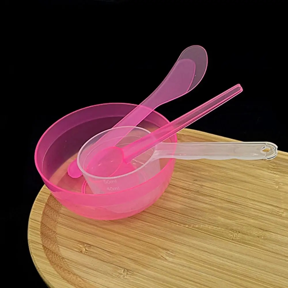 4Pcs/Set Mini Face Mask Mixing Bowl Set Soft Plastic Facial Mask ...