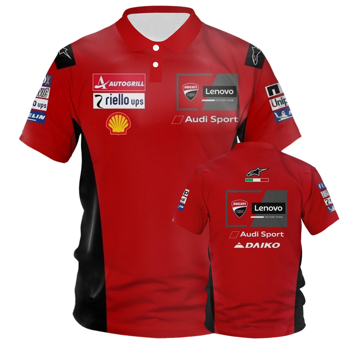 Fashion Men Polo Shirts Ducati Corse Moto Gp Racing Polos T -Shirt 14 ...