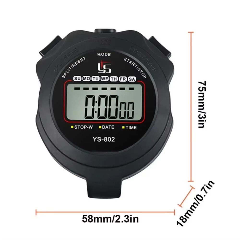 High-definition Large Screen Display Electronic Stopwatch Timer Shock ...